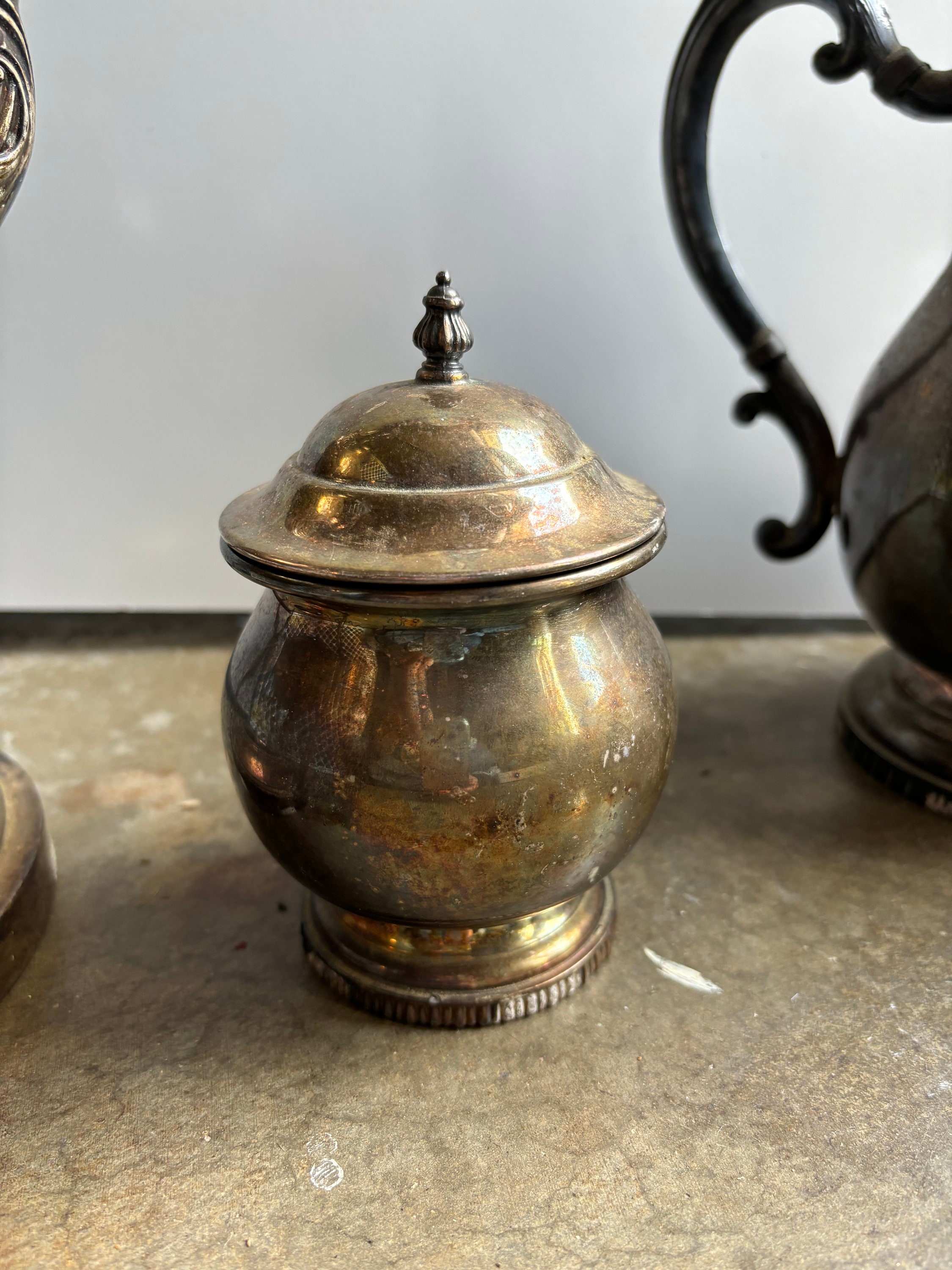 Beautiful Tipping Teapot , Sugar Dish and Traditional Teapot Trademark ...