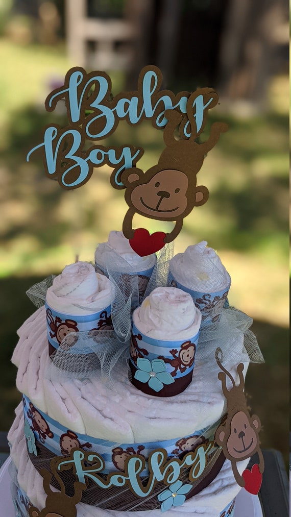 Monkey Baby Shower Boy