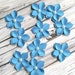 Paper Flowers Blue Paper Flowers Textured Paper Flowers Paper Crafting ...