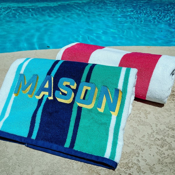 Embroidered Beach Towels - Etsy