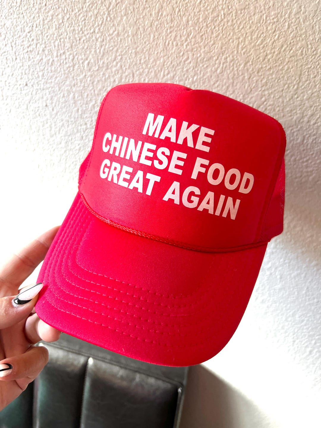 Make Chinese Food Great Again Hat Trucker Hat Foodie Custom Trucker ...