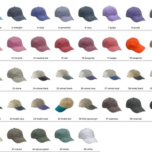 Shadow Block Initial Monogram Hat Embroidered Hats Dad Hats Cotton ...