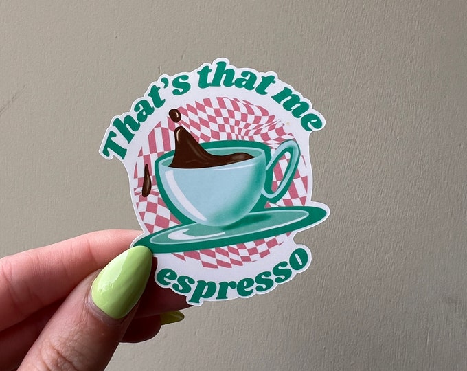 Espresso Sticker - Etsy