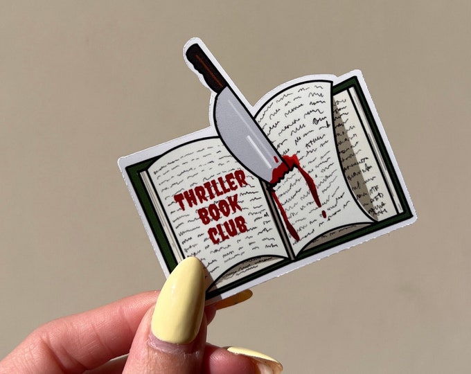 Thriller Book Sticker, Small Gifts, Gifts for Book Lovers, Thriller ...