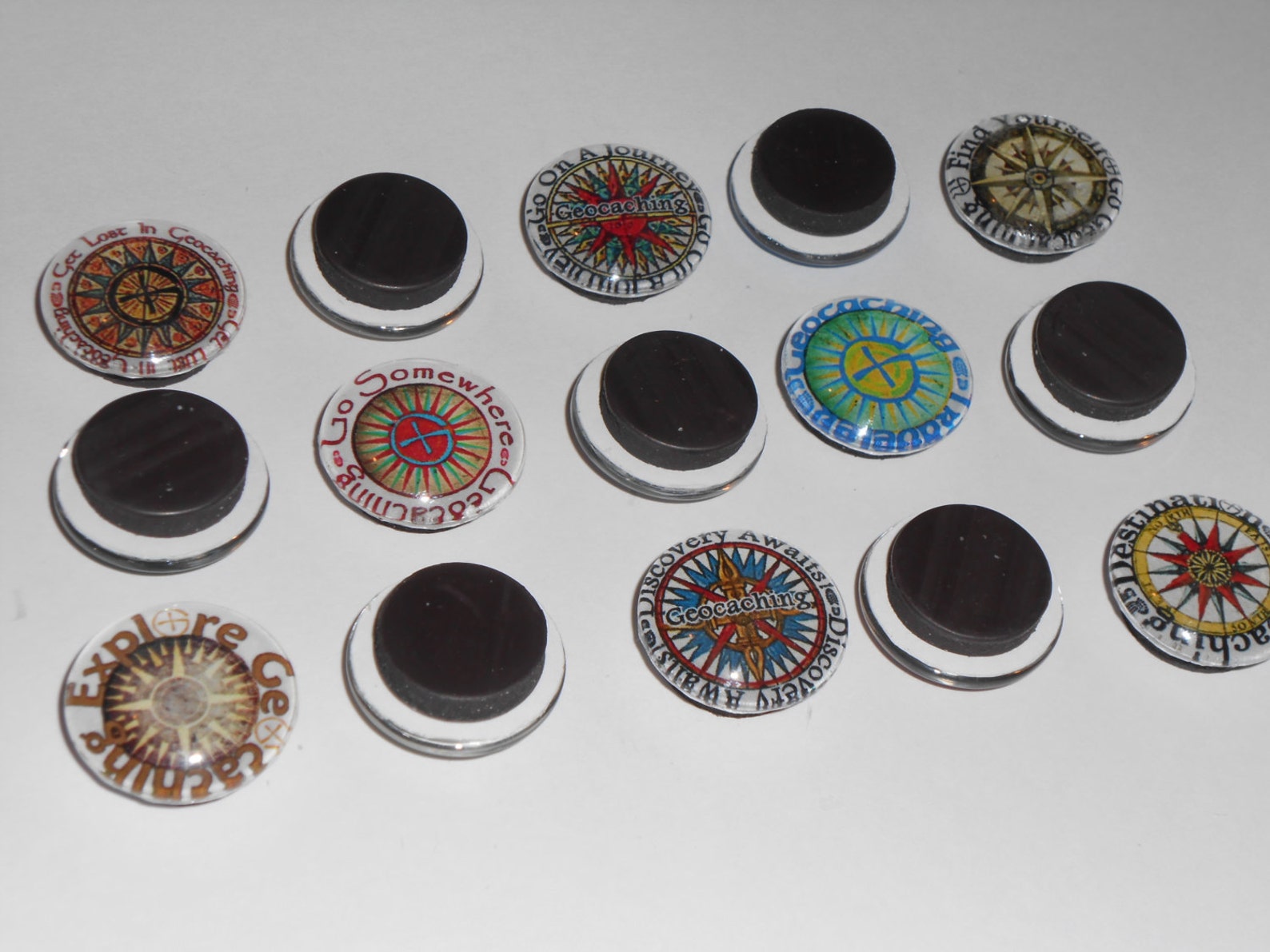 Geocache Swag Refrigerator Magnets - (15 Pcs) Weebledogs Own Set 2 ...
