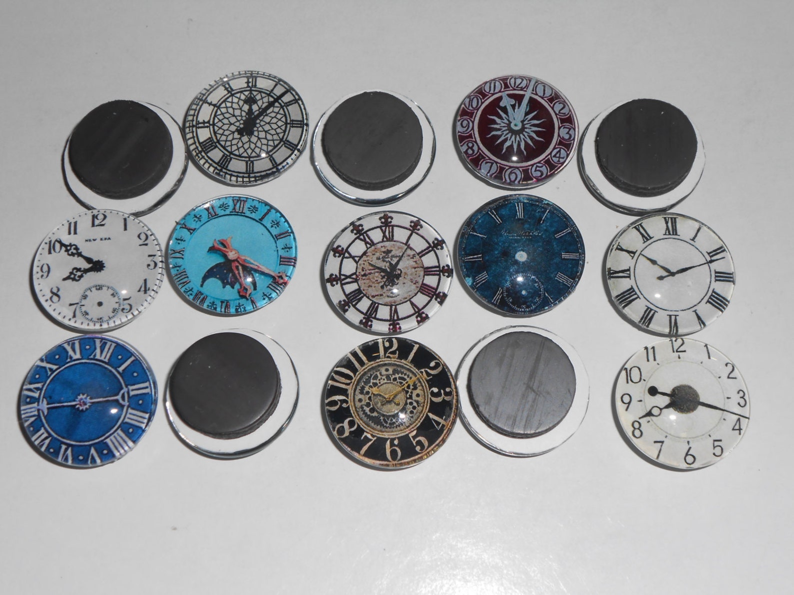 Designer Refrigerator Magnets Clock / Watch Face Set 2 - Etsy