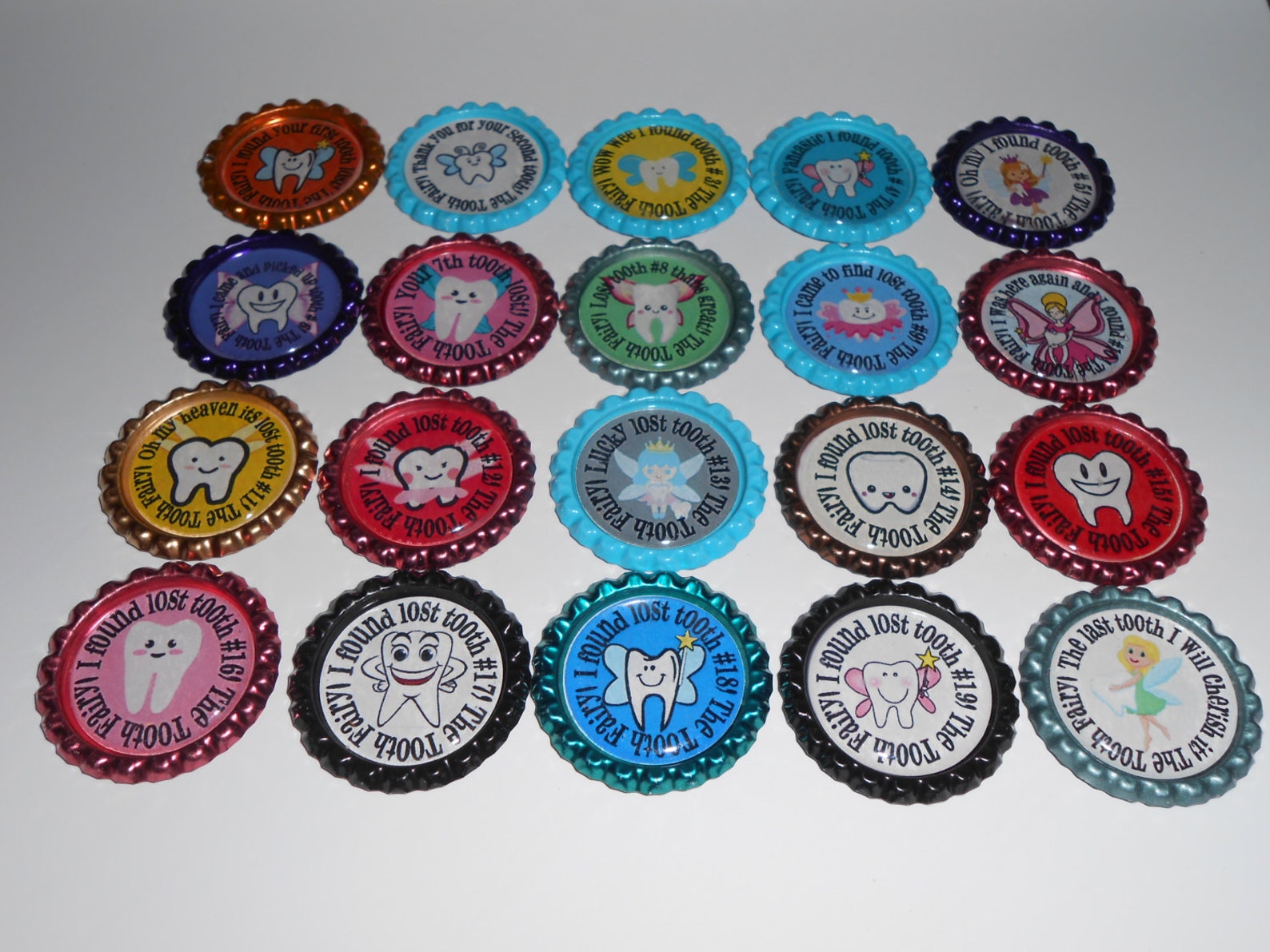 Tooth Fairy Custom Made Tokens - Magnets or Bottle Caps - Etsy