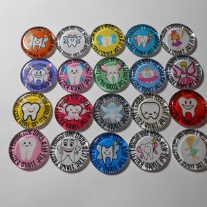 Tooth Fairy Custom Made Tokens - Magnets or Bottle Caps - Etsy