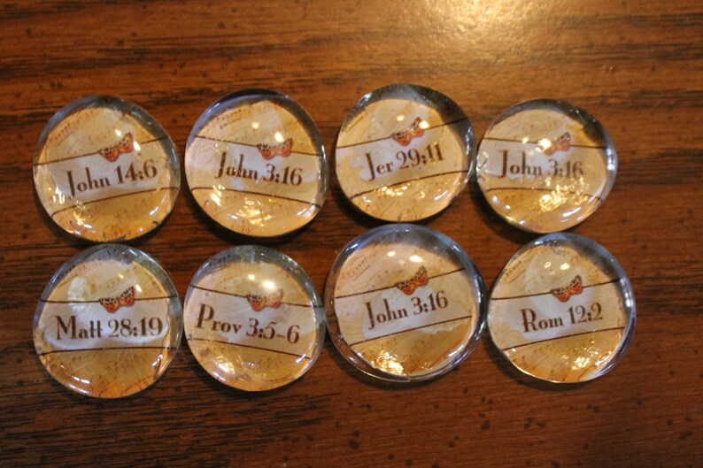 Christian Geocaching Glass Stones With Scriptures - Etsy