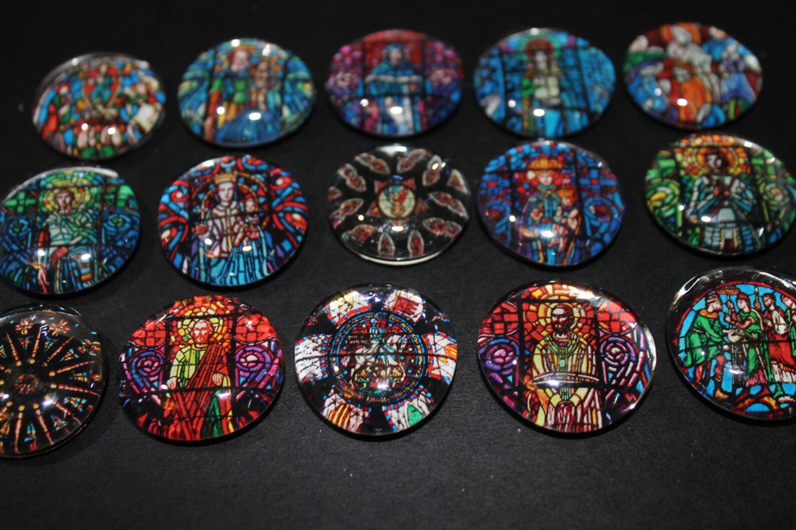 Glass Refrigerator Magnets - French Stained Glass - Etsy