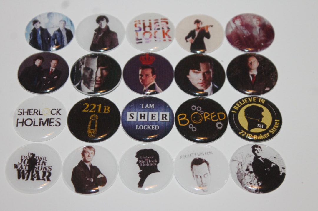 Sherlock Holmes Trade Items - 24 Piece 1" Domed Magnet Set 3 - Etsy