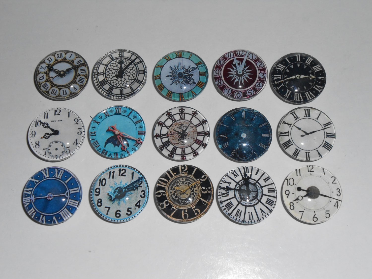 Designer Refrigerator Magnets Clock / Watch Face Set 2 - Etsy