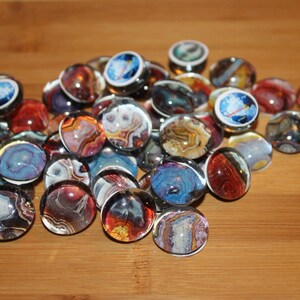 Miniature Geocache Glass Stones - Polished Agate Stones / Tumbled Agate ...