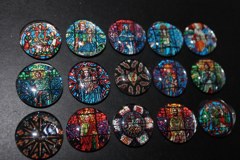 Glass Refrigerator Magnets French Stained Glass - Etsy