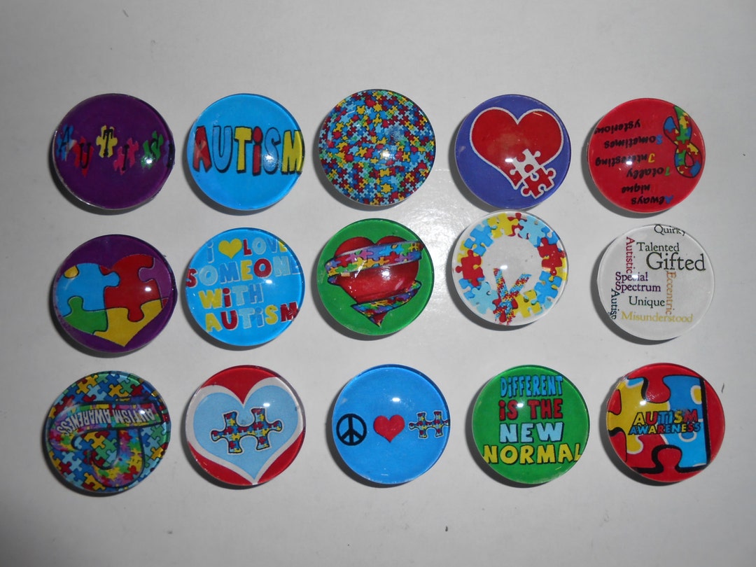 Geocache Refrigerator Magnets - Autism Awareness Set 1 - Etsy