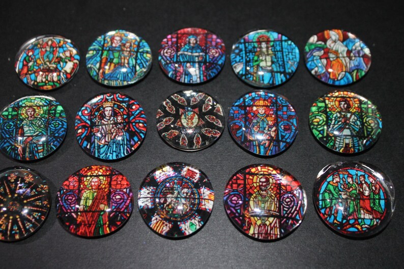 Glass Refrigerator Magnets French Stained Glass - Etsy
