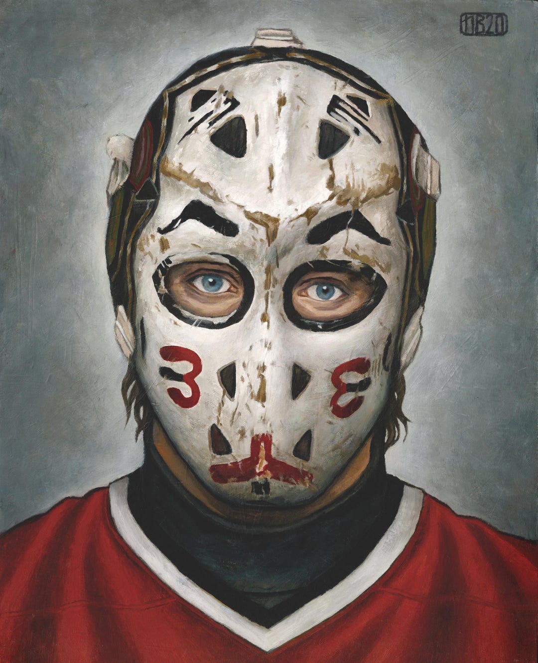 Murray Bannerman Mask Art Print: Vintage Original 6 Hockey - Etsy
