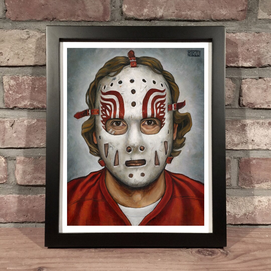 JIM RUTHERFORD MASK // Oil Painting [detroit Red Wings, Vintage ...