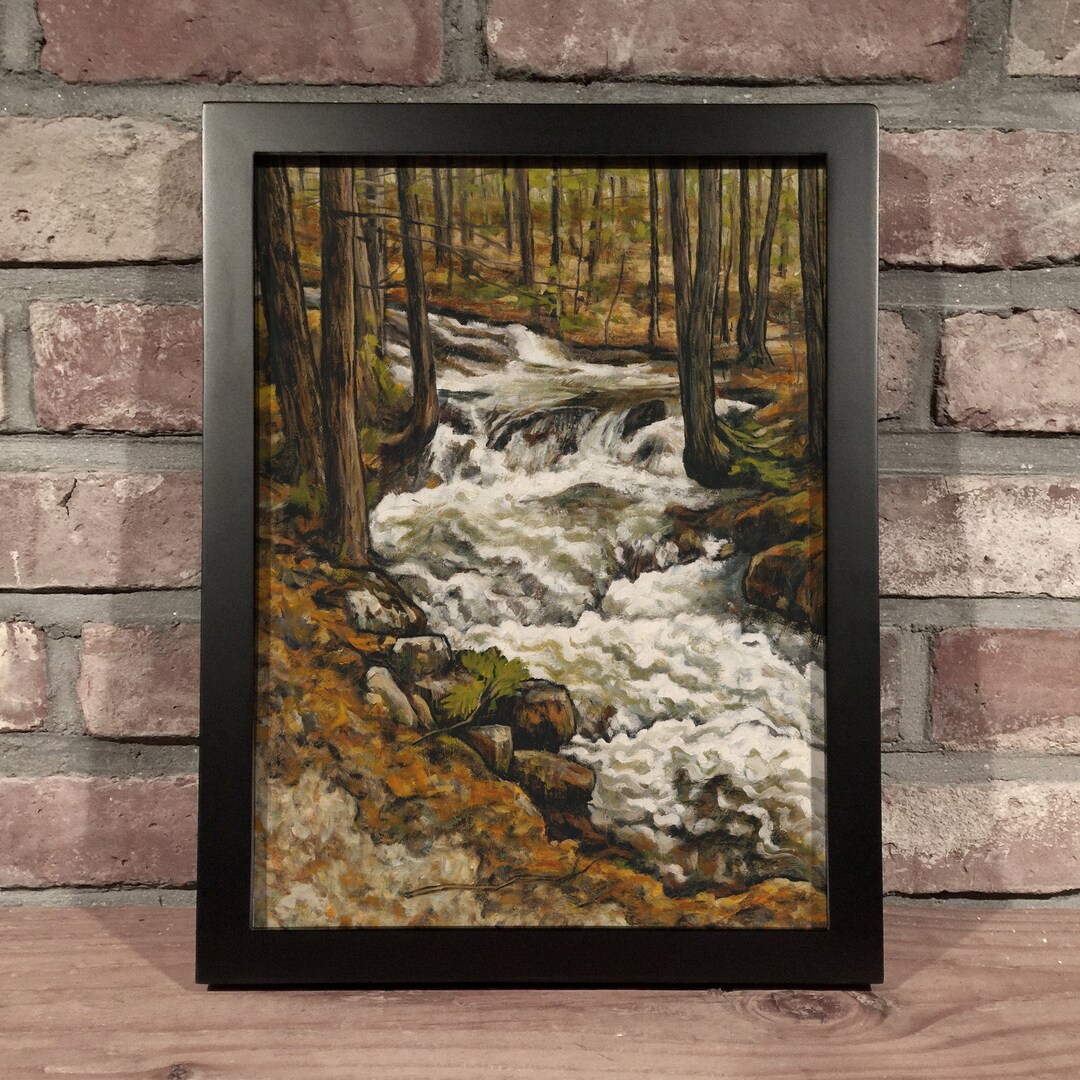 FOREST STREAM // Oil Painting - Art Print - Etsy