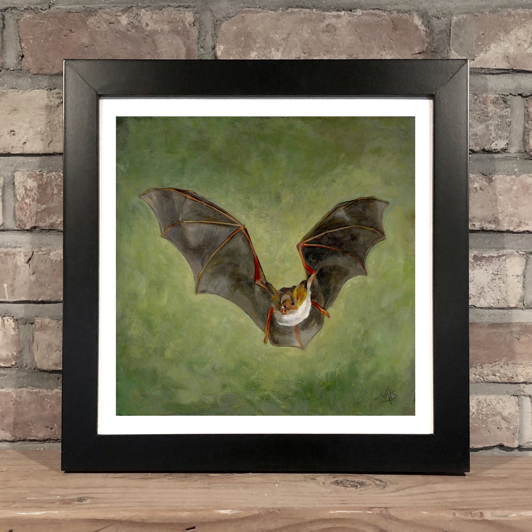 BAT // Oil Painting - Art Print - Etsy