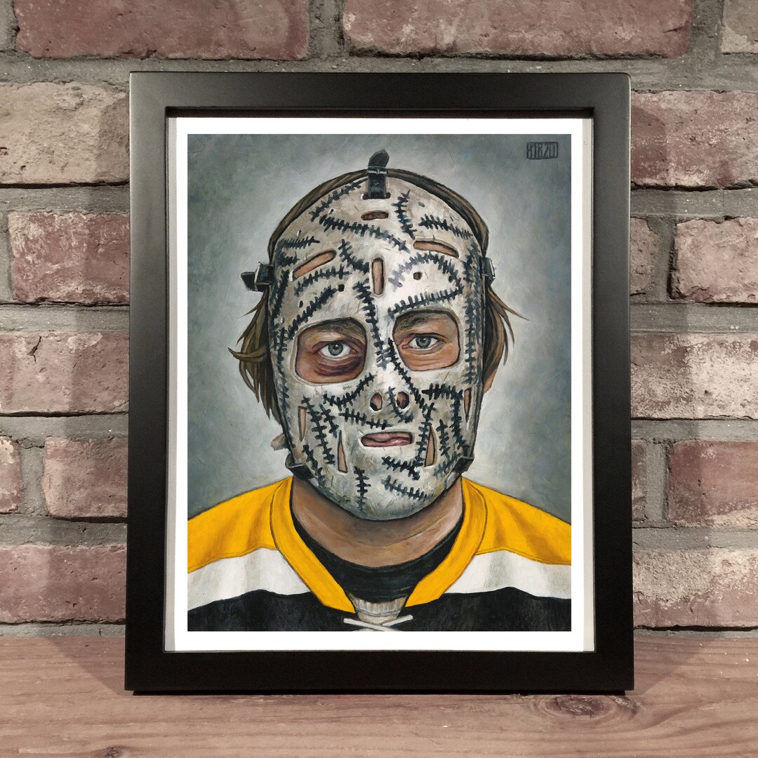 GERRY CHEEVERS MASK // Oil Painting [boston Bruins, Original 6, Nhl ...