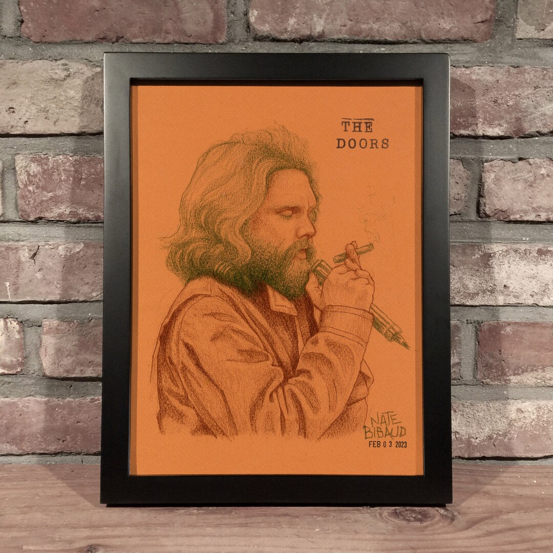 THE DOORS // Colored Pencil Drawing (jim Morrison) - Art Print - Etsy