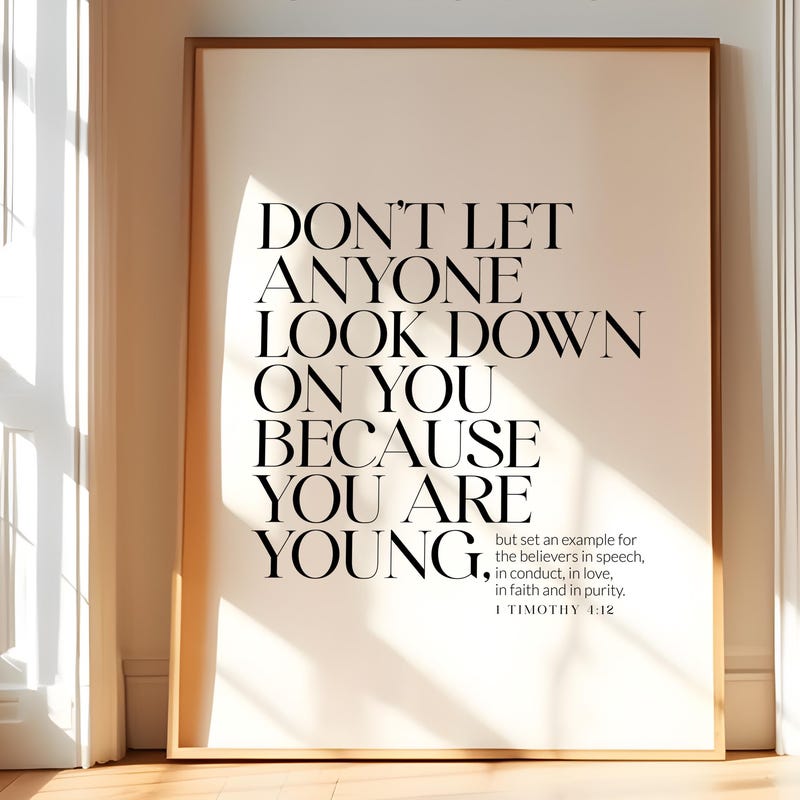 1 Timothy 4 12 - Etsy