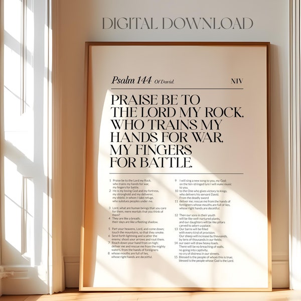 Psalm 144 - Etsy