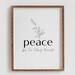 Peace Be to This House Print Peace Quote Prints Home Wall - Etsy
