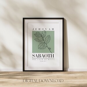 Jehovah Sabaoth the Lord of Hosts Downloadable Psalm 46:7 - Etsy