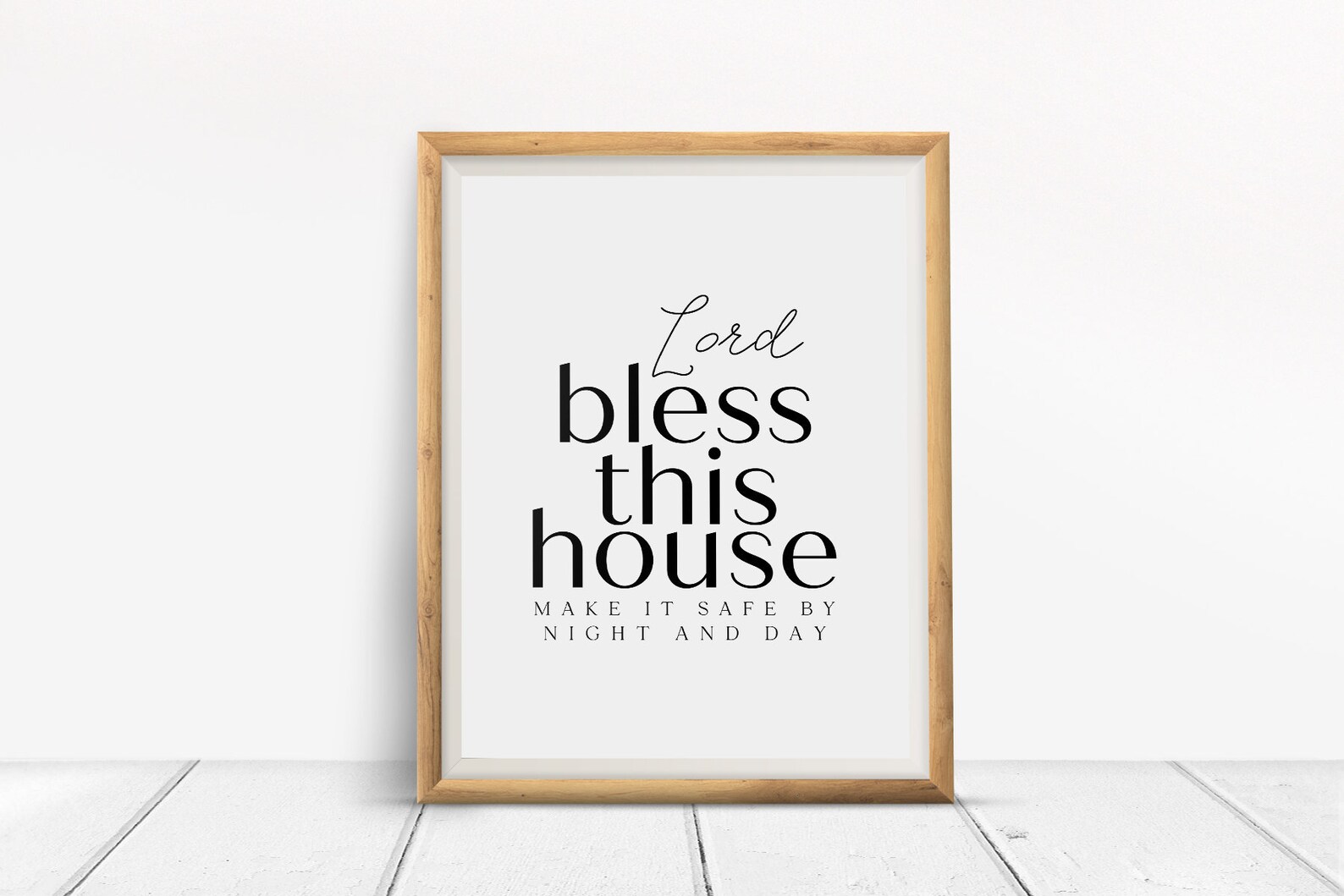 Lord Bless This House Print Christian Home Wall Decor | Etsy