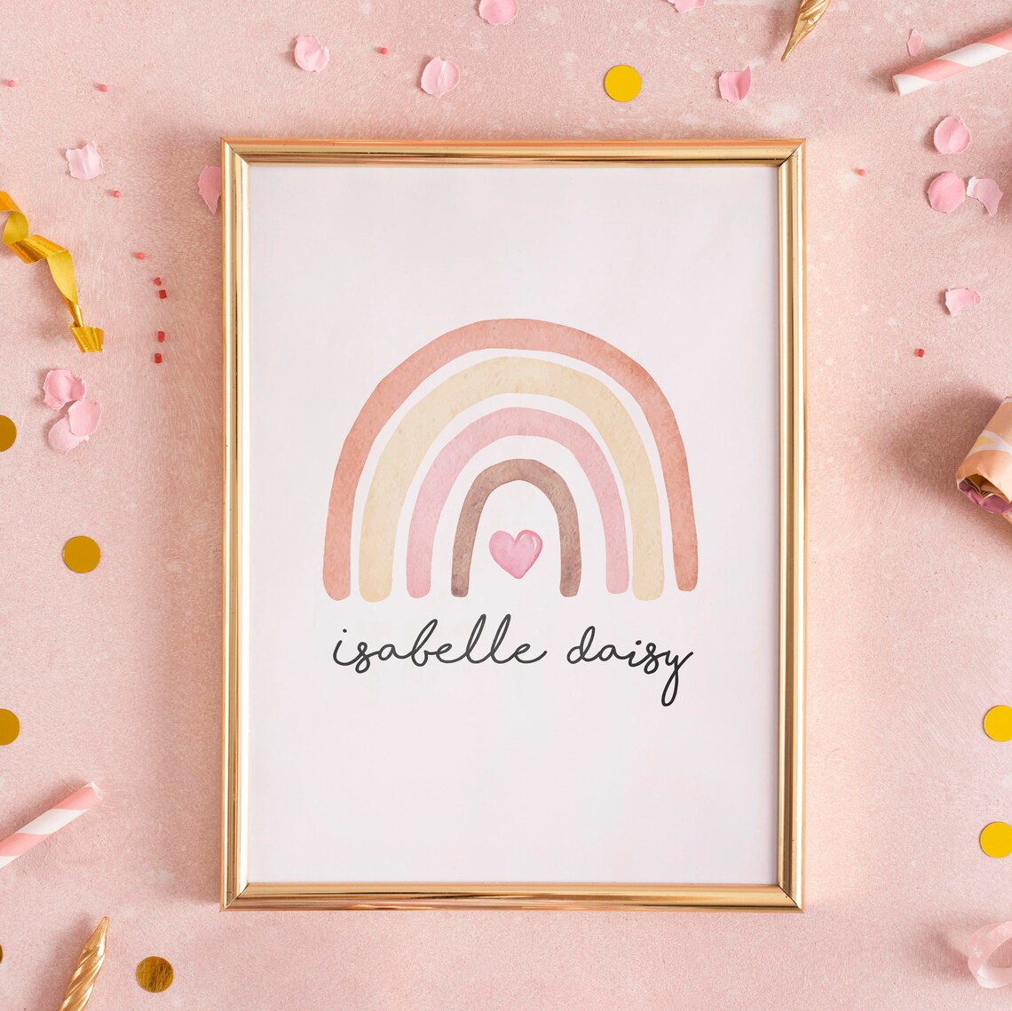 Personalized Rainbow Baby Name Printable Custom Baby Gifts - Etsy