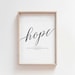 Hope Bible Verse Print, Christian Nursery Wall Art (digital Download ...