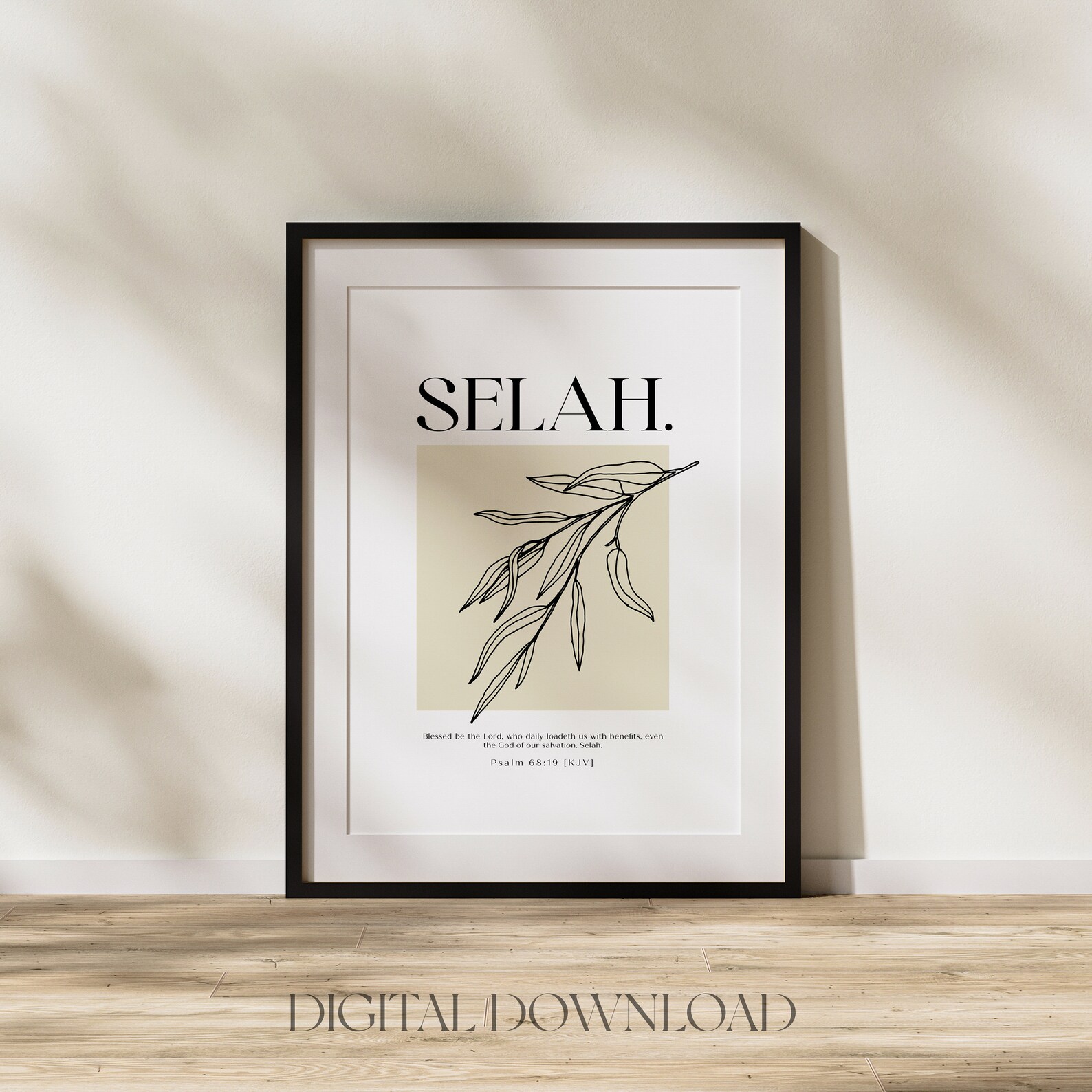 Selah Hebrew Definition Print, Christian Wall Art (digital Download) - Etsy