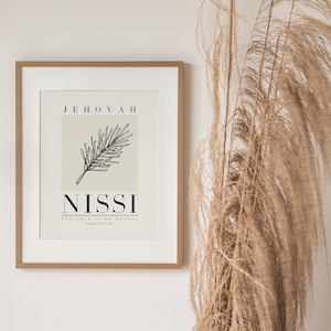 Jehovah Nissi Printable, Exodus 17:8-16, the Lord is My Banner, Bible ...