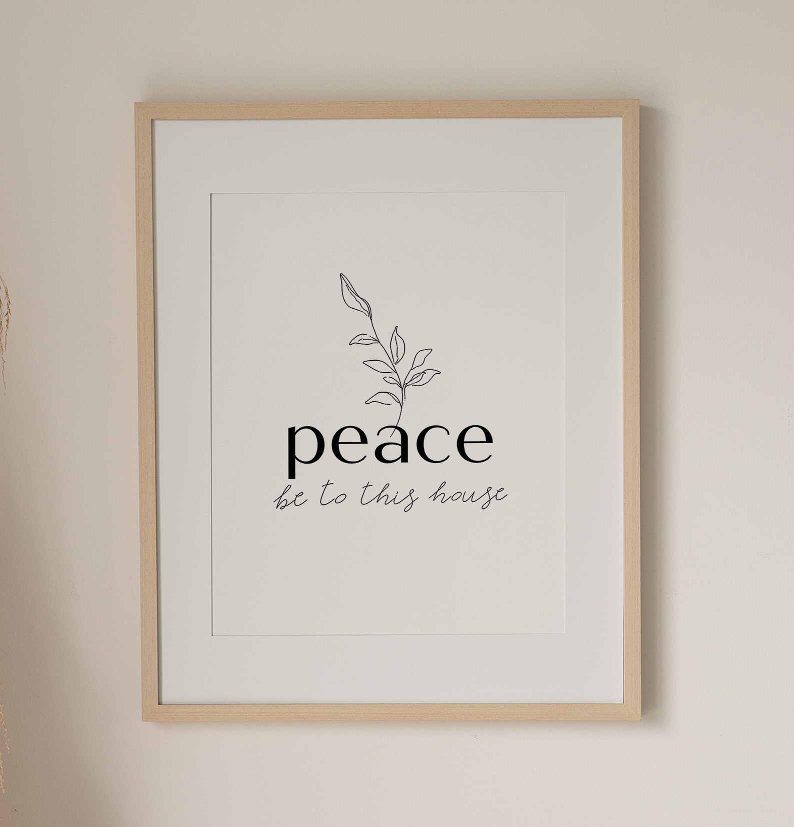 Peace Be to This House Print Peace Quote Prints Home Wall - Etsy