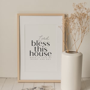 Lord Bless This House Print: Christian Home Decor (digital Download) - Etsy