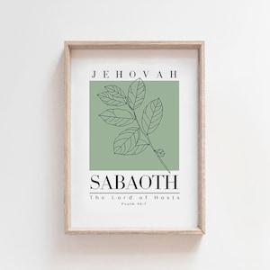 Jehovah Sabaoth the Lord of Hosts Downloadable Psalm 46:7 - Etsy