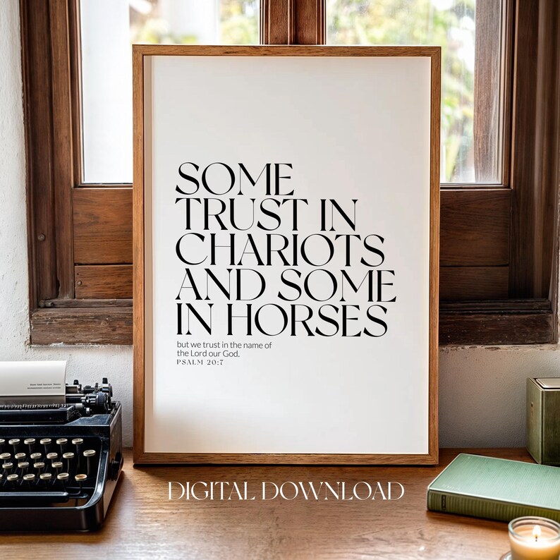 Psalm 20:7 Bible Verse Printable, Christian Wall Art (digital Download ...