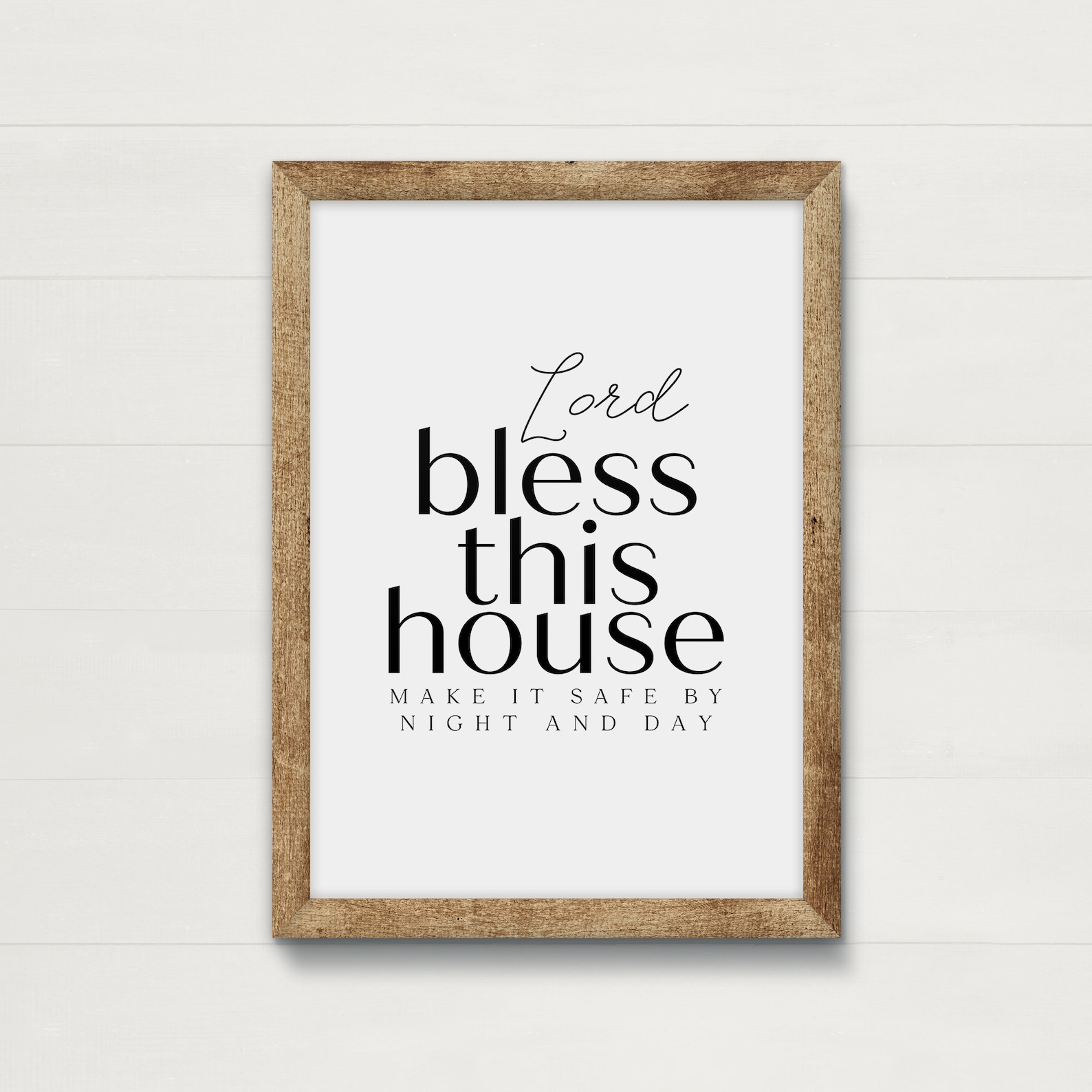Lord Bless This House Digital Print Christian Home Wall - Etsy