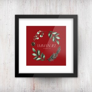 Christian Christmas BUNDLE Set, Isaiah 9:6, Immanuel Isaiah 7 14 ...