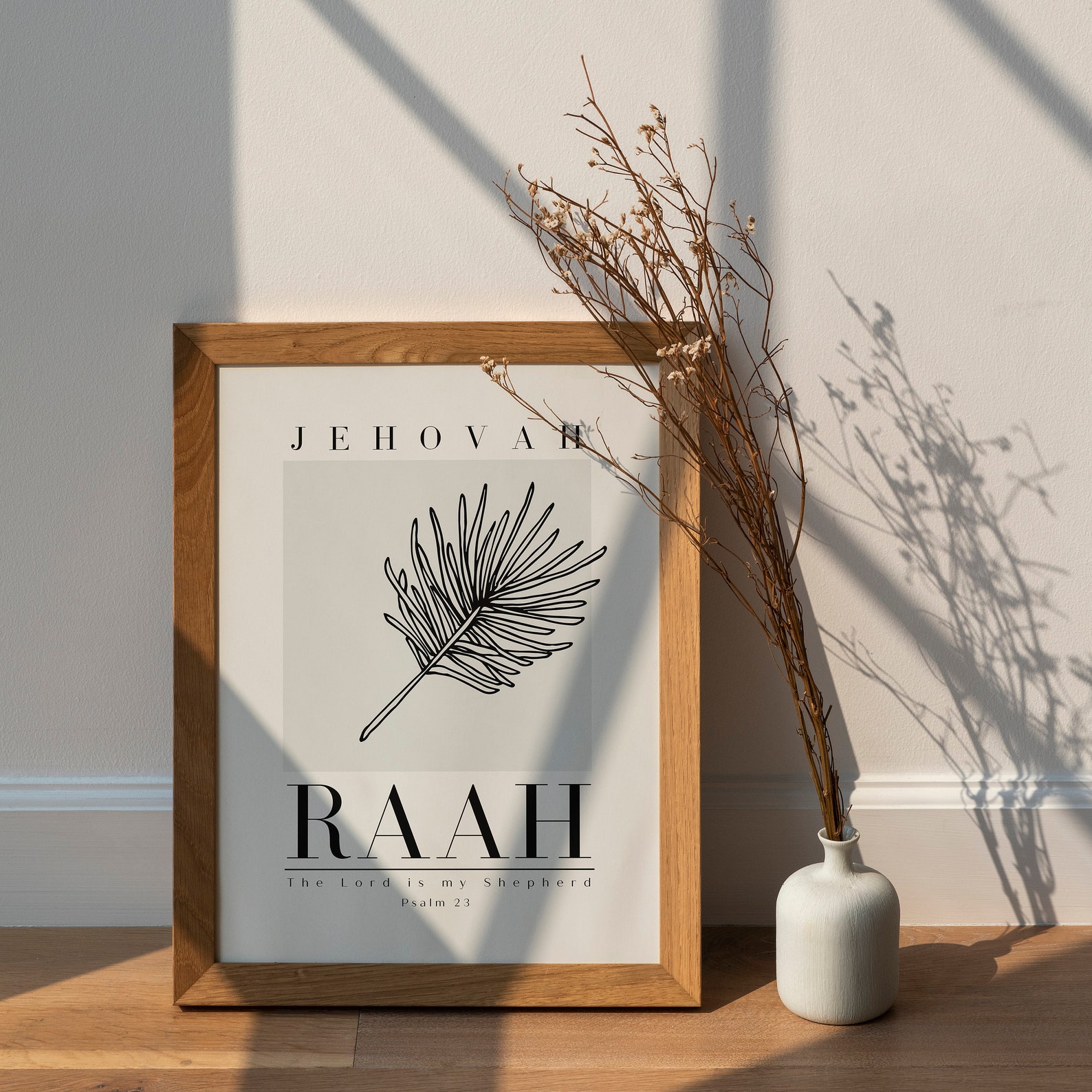 Jehovah Raah Printable Psalm 23 the Lord is My Shepherd | Etsy