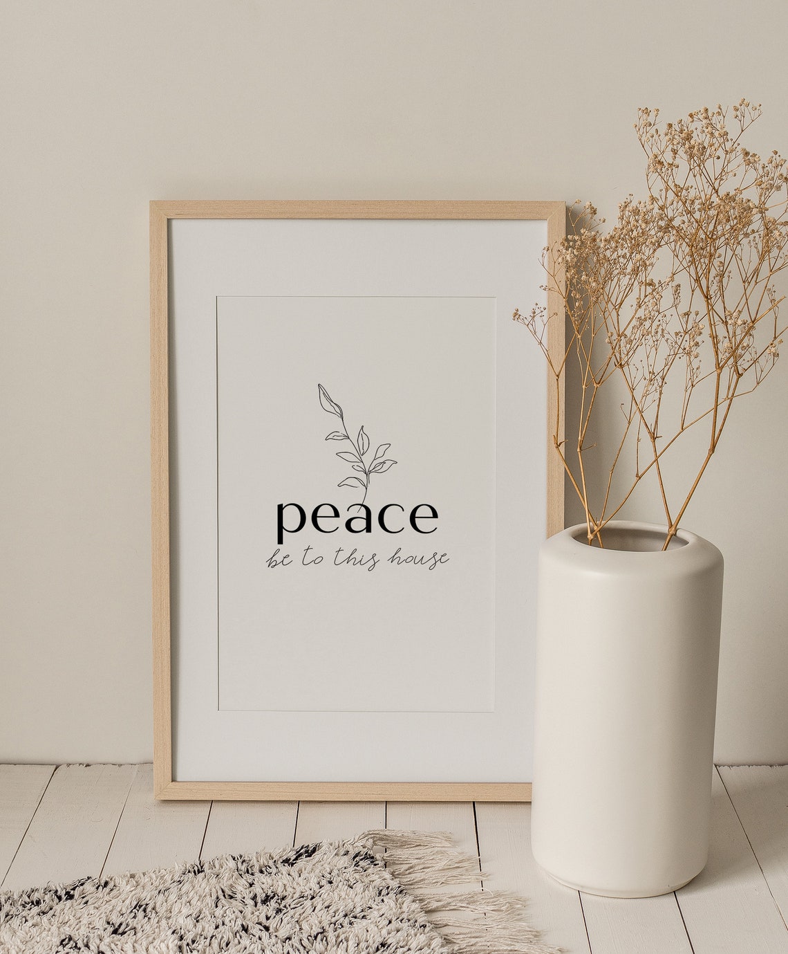 Peace Be to This House Print Peace Quote Prints Home Wall - Etsy