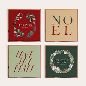 Christian Christmas BUNDLE Set, Isaiah 9:6, Immanuel Isaiah 7 14 ...