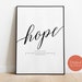 Hope Bible Verse Print, Christian Nursery Wall Art (digital Download ...