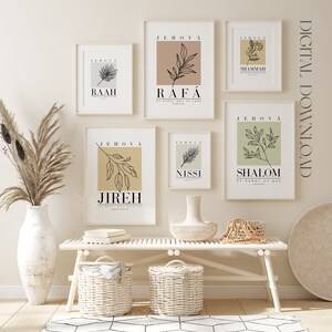 Spanish Version 15 Names of God Digital Download, Jehova Jireh Rafa ...