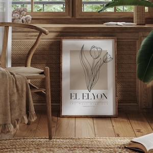 El Elyon Downloadable Art, Genesis 14:20, Hebrew Names of God Printable ...