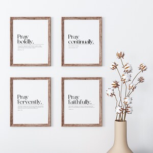 Prayer Wall Art Set: Christian Bible Verse Prints (digital Download) - Etsy