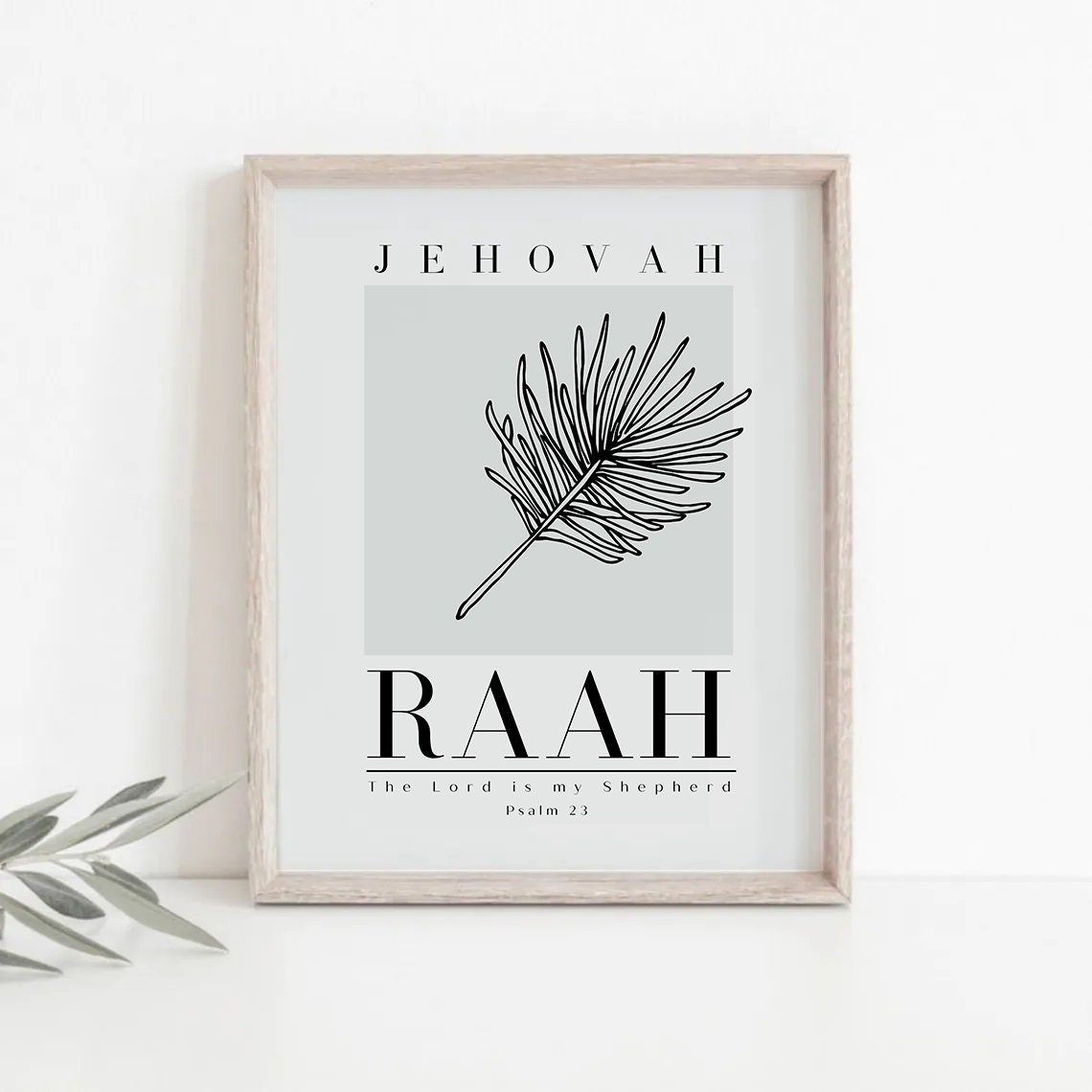 Jehovah Raah Printable Psalm 23 the Lord is My Shepherd | Etsy