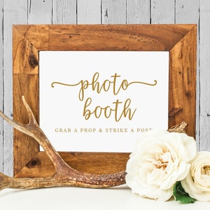 Printable Photo Booth Sign Instant Photo Booth Wedding Sign | Etsy
